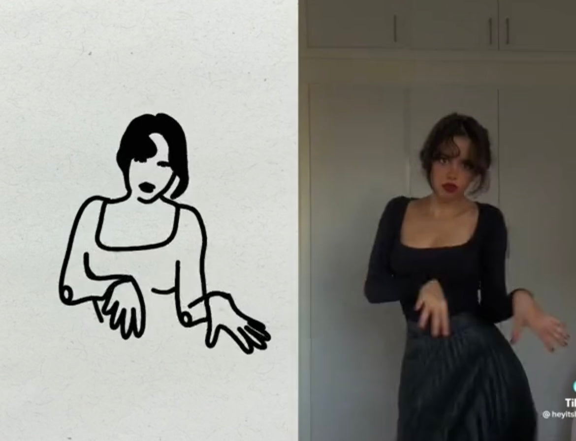 Wednesday Addams dance! My duet with @Heyitsbessma – Art by Hanna Lee Tidd