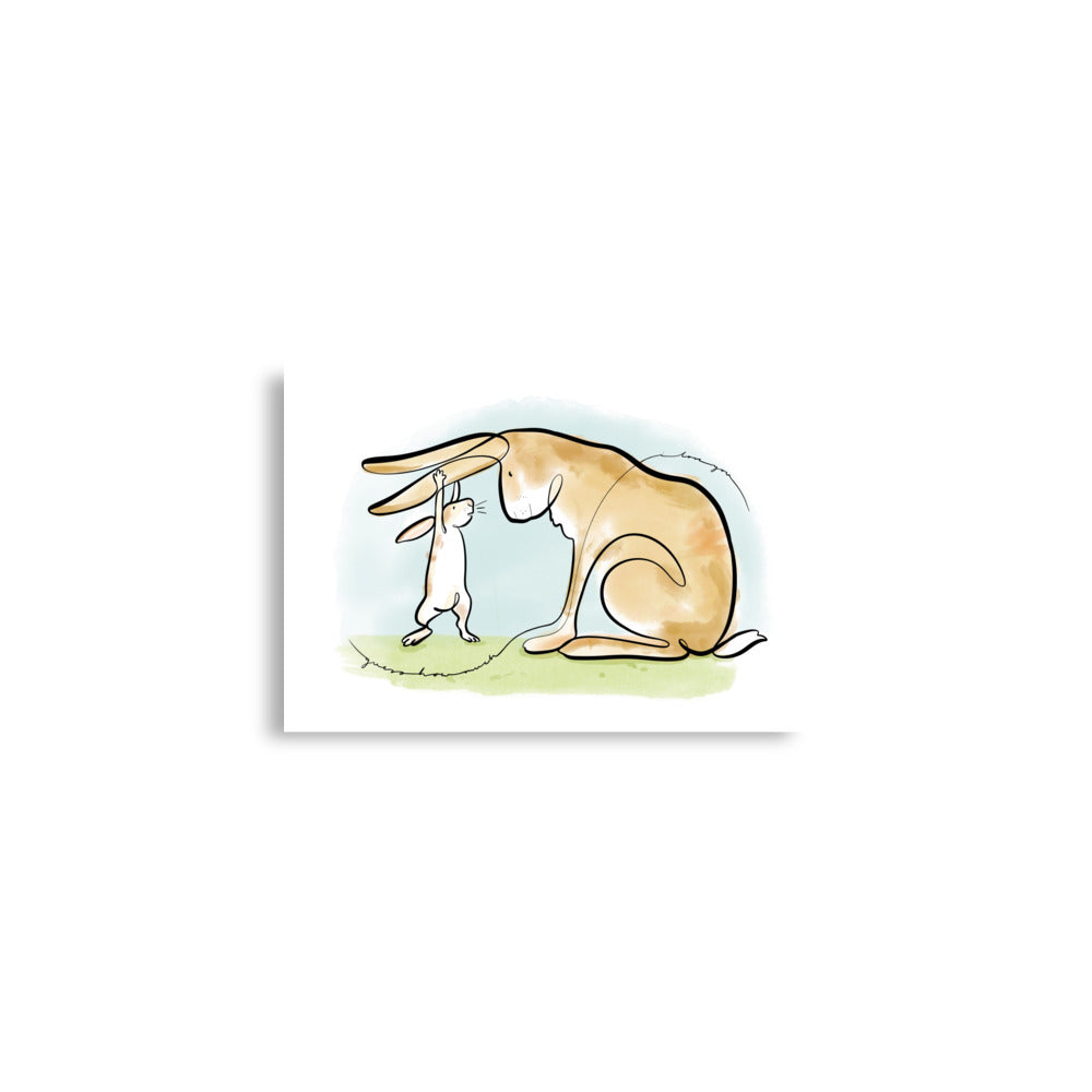 The Two Hares - One Line Art Print – Art by Hanna Lee Tidd